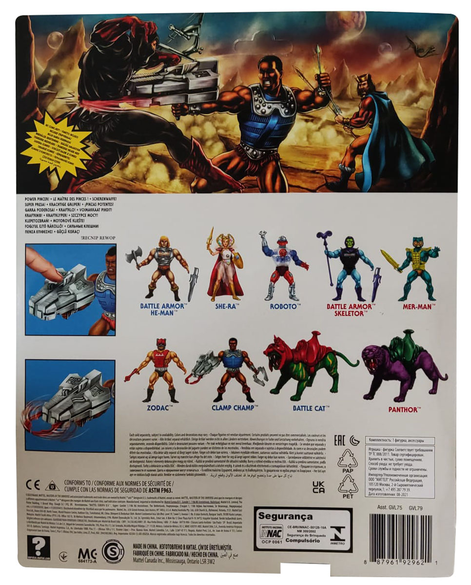 Mattel GVL79 Masters of the Universe Origins Deluxe Clamp Champ mit ...